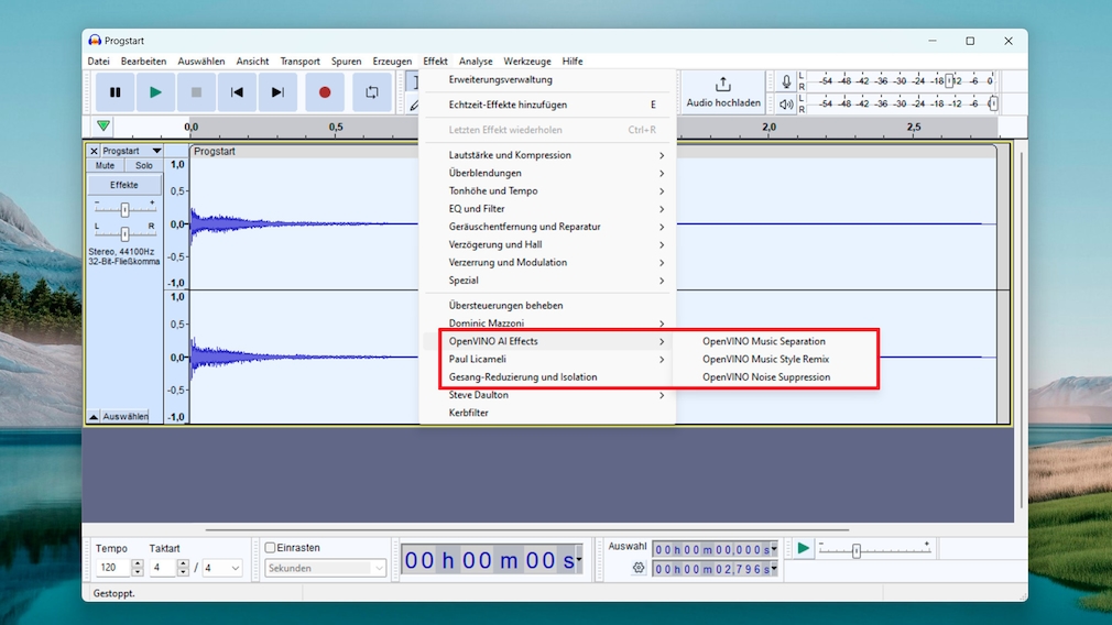Audacity jetzt mit praktischen KI-Funktionen - COMPUTER BILD