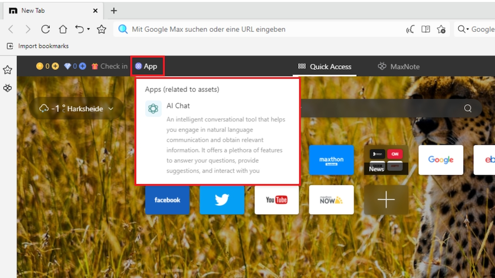 Maxthon Browser: AIChat – Review der Browser-eigenen Assistenz - COMPUTER BILD