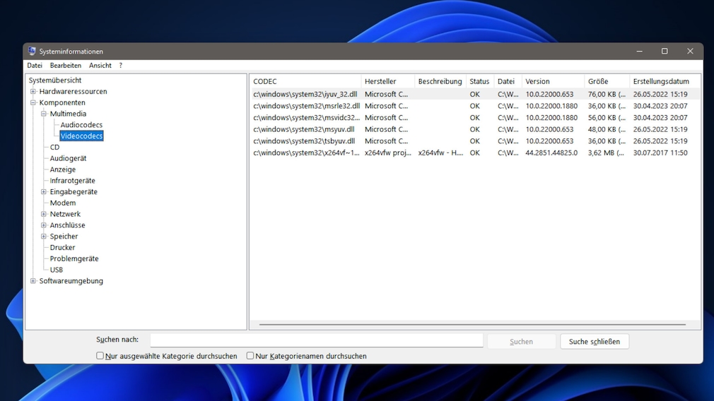 Windows: Installierte Codecs anzeigen – Tipps und Tools - COMPUTER BILD