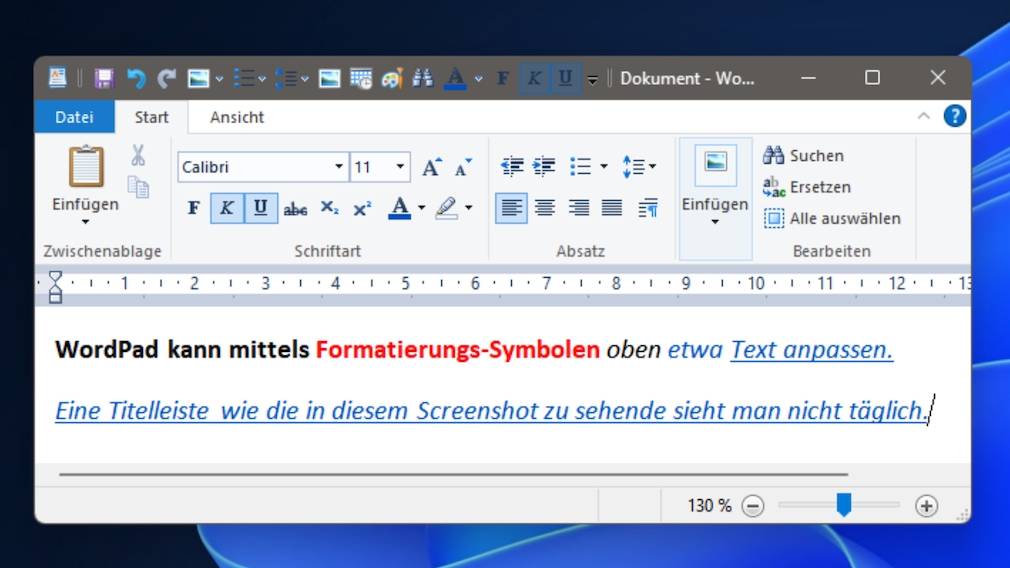 WordPad: Symbolleiste anpassen – das Windows-Bordmittel tunen ...