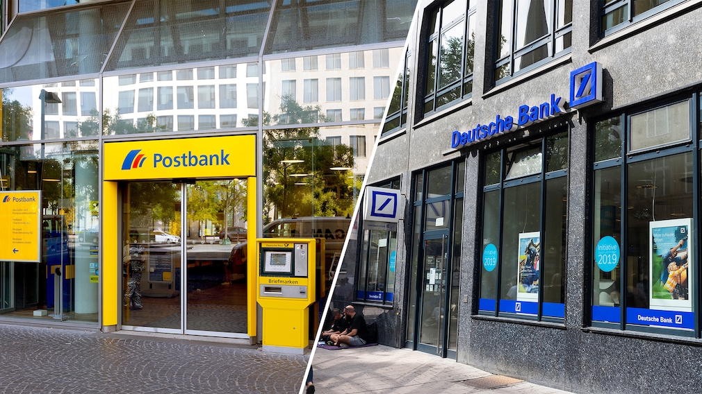 Filialen der Postbank und Deutschen Bank zeitweise geschlossen ...