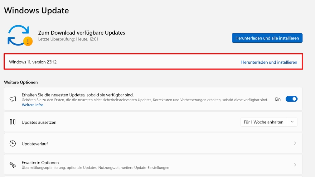 Microsoft startet Zwangsupdate auf Windows 11 23H2 - COMPUTER BILD