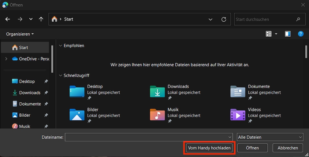 Neue Datei-Upload-Funktion im Edge-Browser - COMPUTER BILD