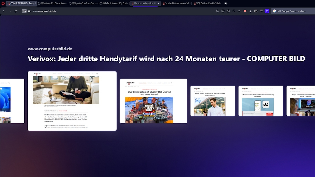 Opera-Tab-Cycler: Browser-Tabs in Opera suchen - COMPUTER BILD