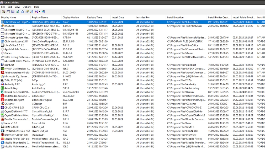 Nirsoft-Uninstaller: UnInstallView für Windows vorgestellt - COMPUTER BILD