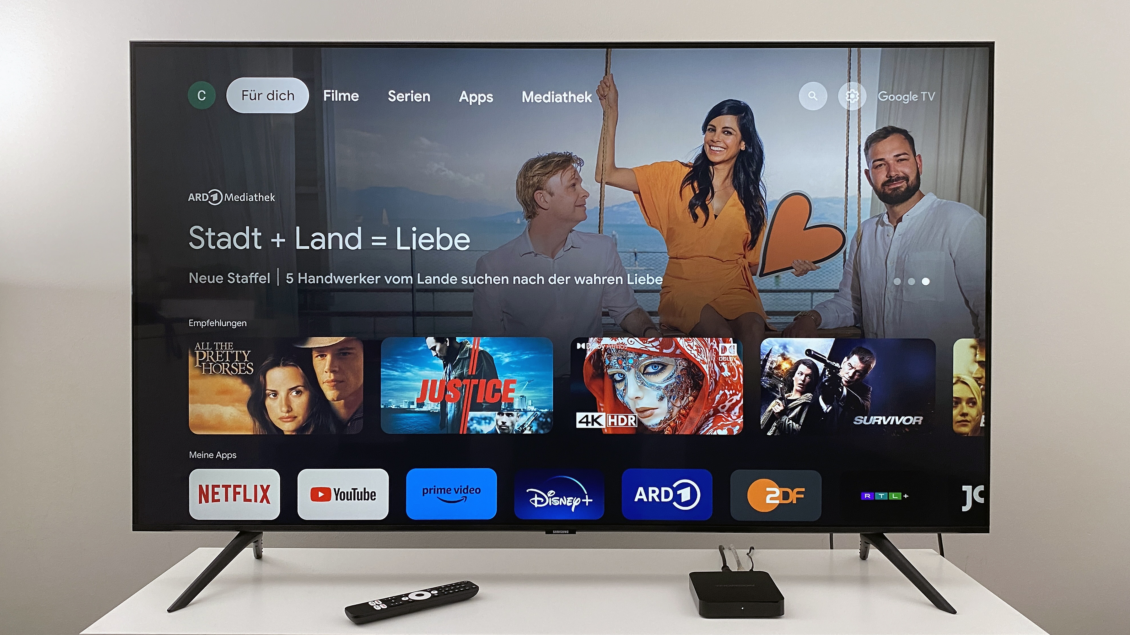 Die Thomson Streaming Box 240G lässt im Test Fire TVs hinter sich ...