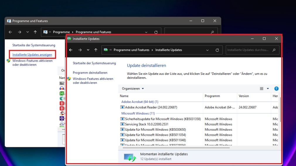 Windows Update: Liste anzeigen – so erhalten Sie eine Übersicht ...
