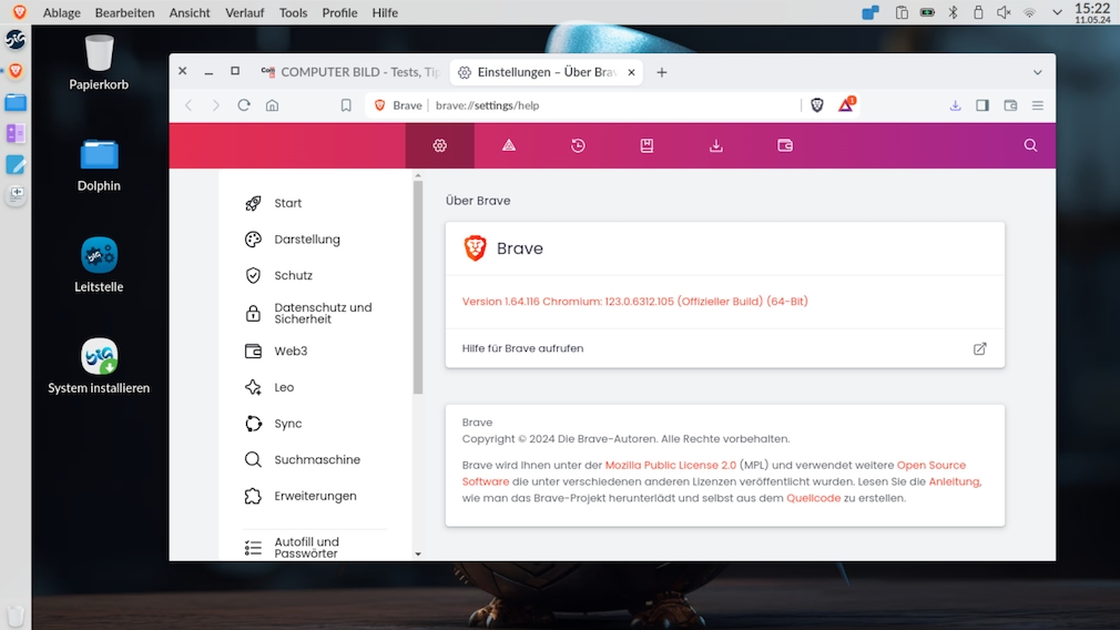 BigLinux: Review der Linux-Distribution für schnelles Websurfen - COMPUTER BILD