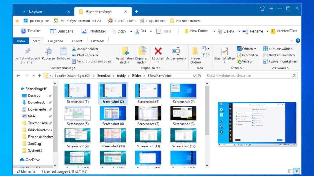 Explorer-Favoritenleistete anzeigen: ExplorerMax macht es möglich ...