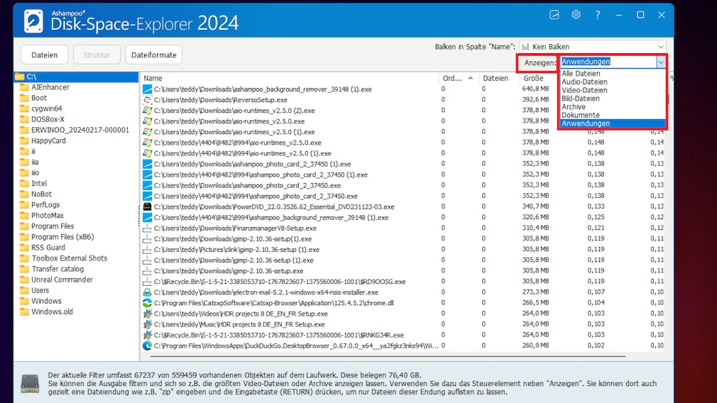 Ashampoo Disk-Space-Explorer gratis: So nutzen Sie die Software ...