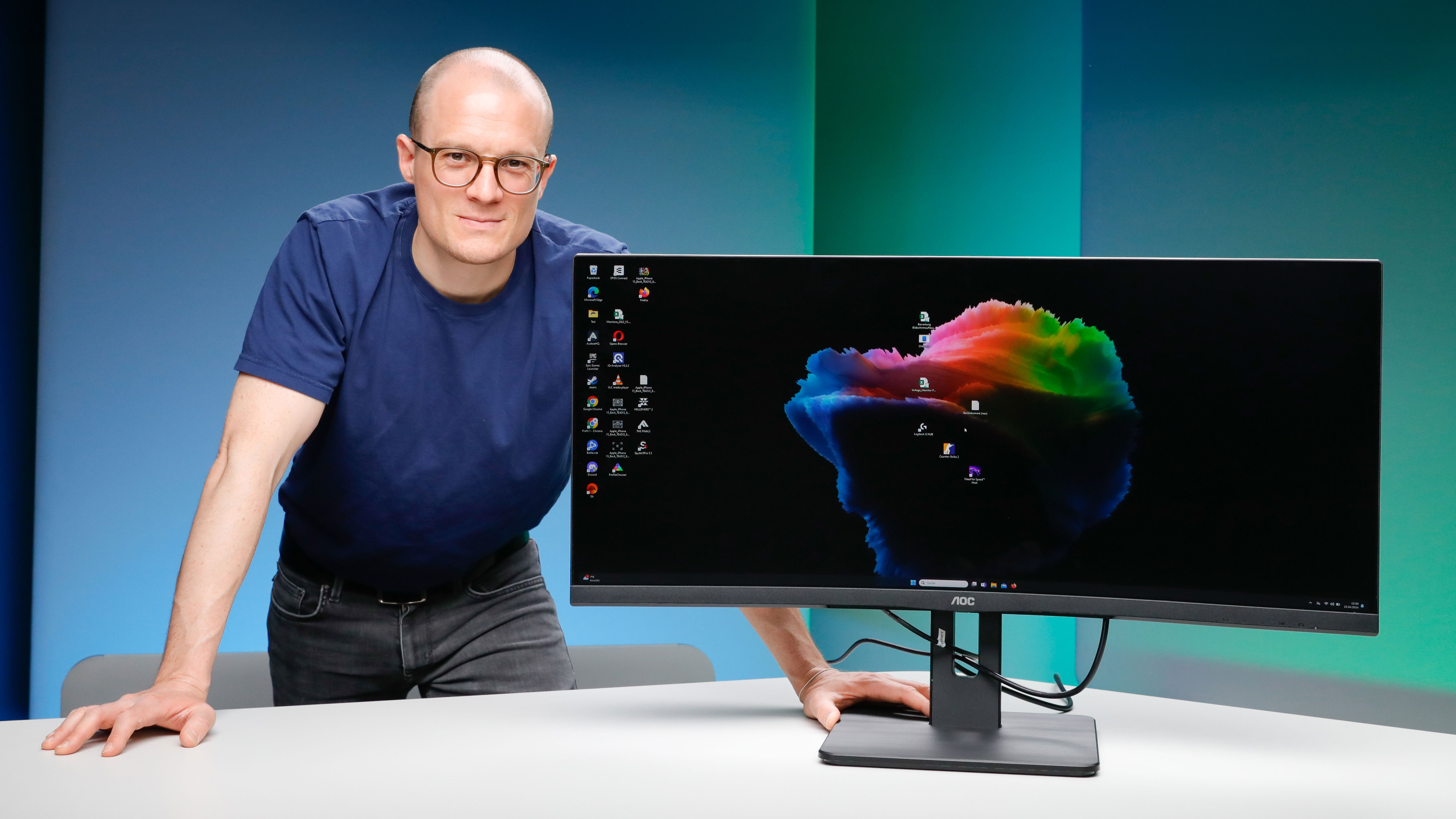 AOC CU34P3CV im Test: 34-Zoll-Monitor mit vielen Anschlüssen - COMPUTER ...