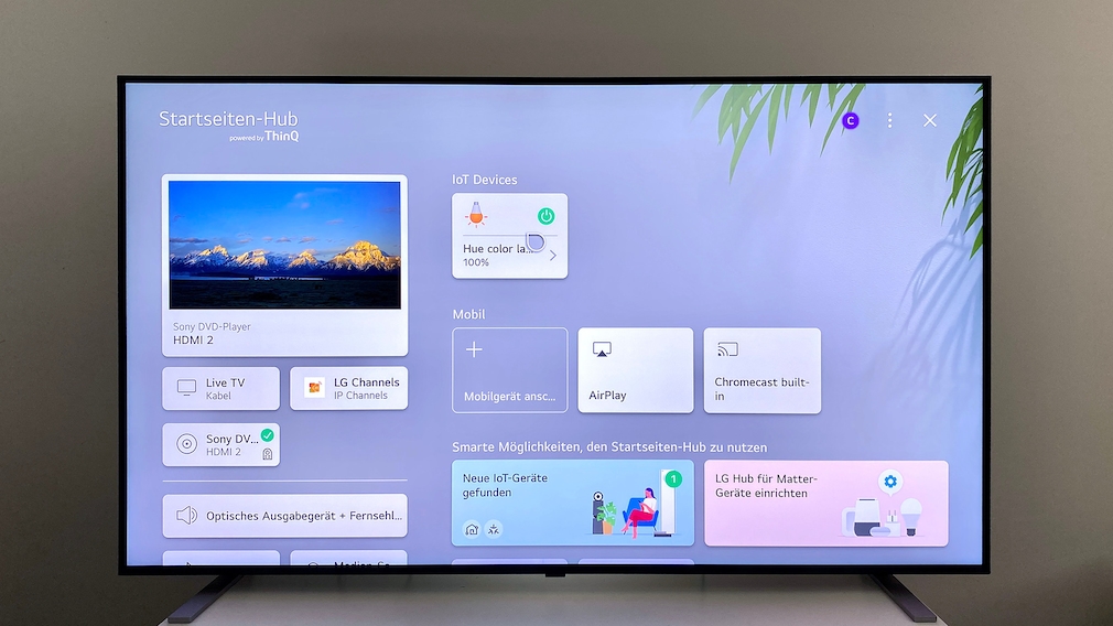 Der LG QNED85 zeigt im Fernseher-Test die Vorzüge von 120 Hertz ...
