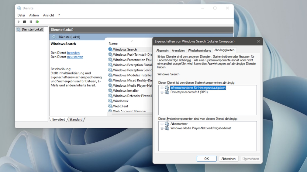 Windows: Dienste-Abhängigkeiten einsehen und ändern - COMPUTER BILD