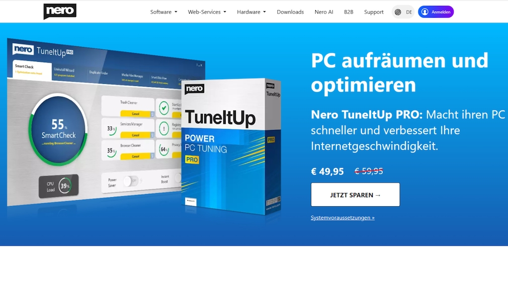 Nero TuneItUp im Test 2024: Unsere Erfahrungen - COMPUTER BILD