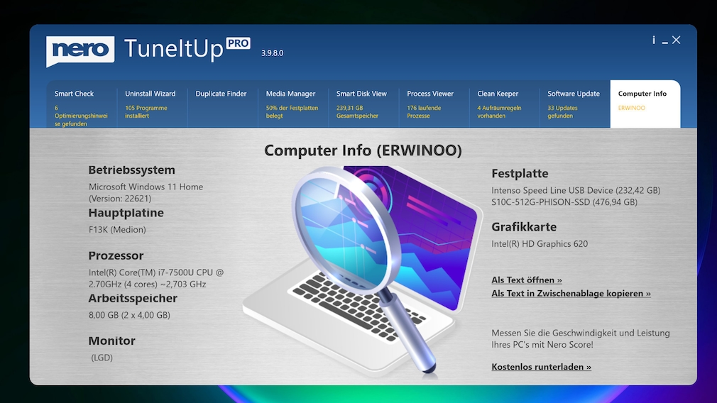Nero TuneItUp im Test 2024: Unsere Erfahrungen - COMPUTER BILD