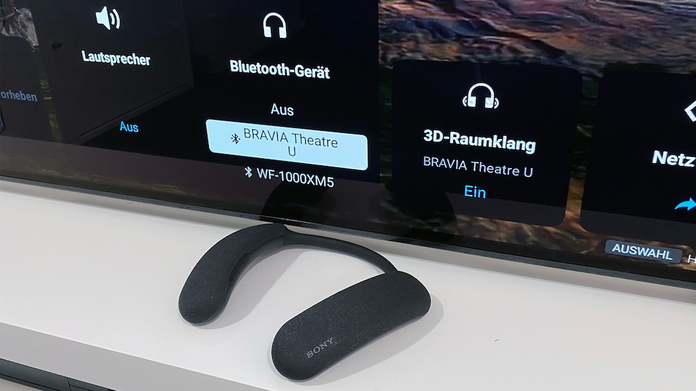 Der Sony Bravia Theatre U liefert Raumklang der besonderen Art ...
