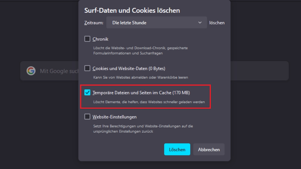 Firefox-Cache-Viewer: Cache(-Größe) einsehen und bereinigen - COMPUTER BILD