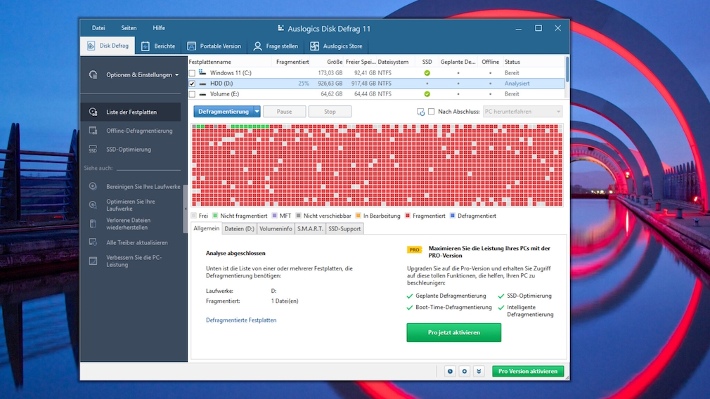 Defrag-Cluster-Karte: Schöne Cluster-Maps konfigurieren - COMPUTER BILD