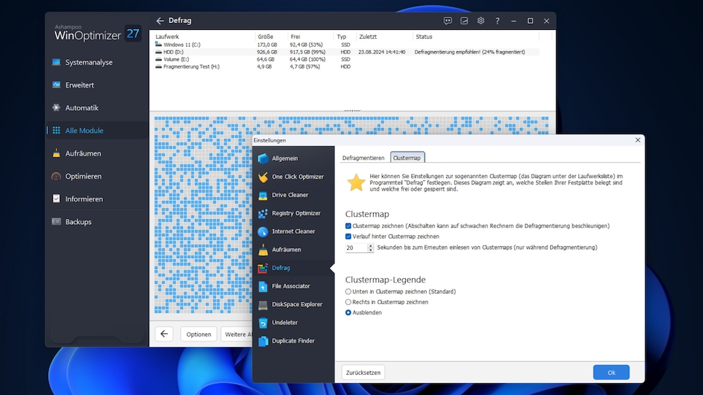 Defrag-Cluster-Karte: Schöne Cluster-Maps konfigurieren - COMPUTER BILD