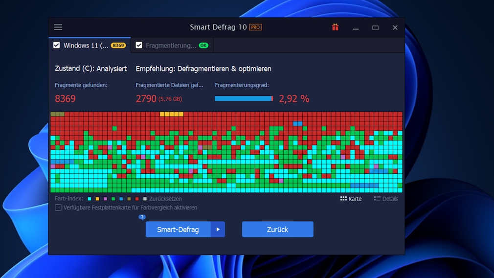 Defrag-Cluster-Karte: Schöne Cluster-Maps konfigurieren - COMPUTER BILD