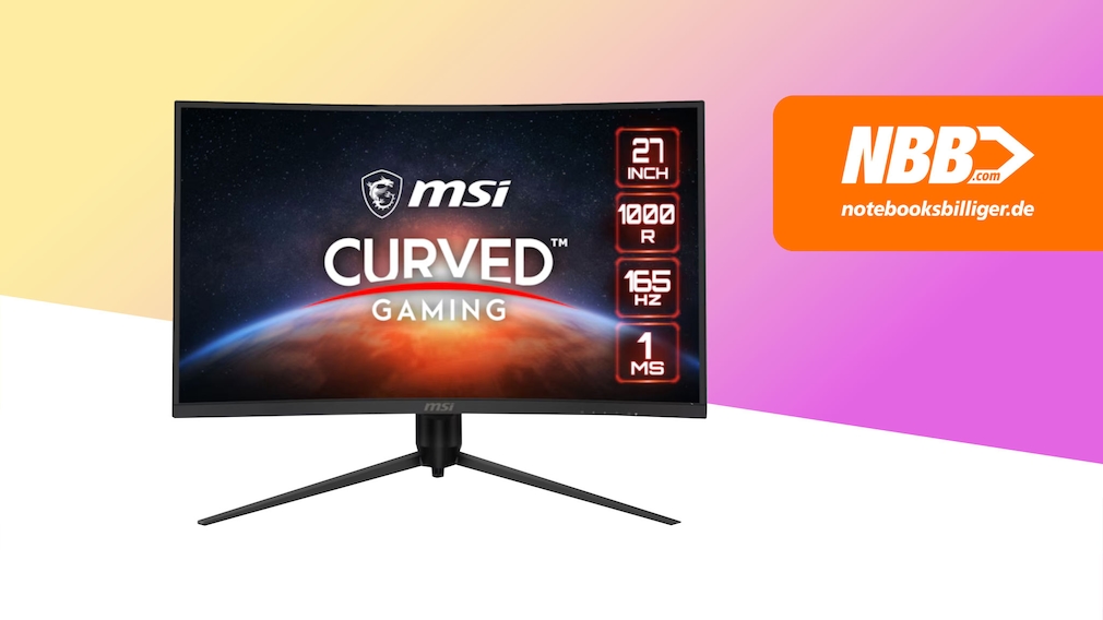 Notebooksbilliger: 27-Zoll-Monitor MSI G271CQPDE E2 für 189 Euro ...