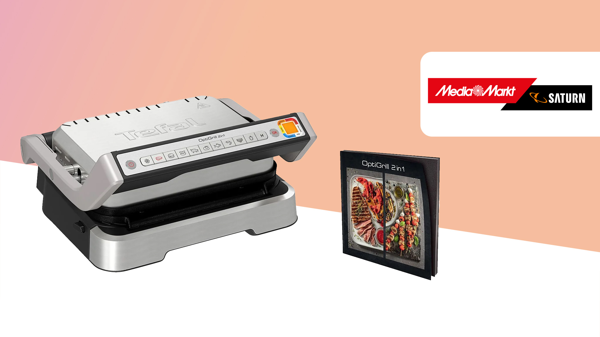 Tefal GC772D Optigrill 2-in-1: Kontaktgrill für starke 139 Euro ...