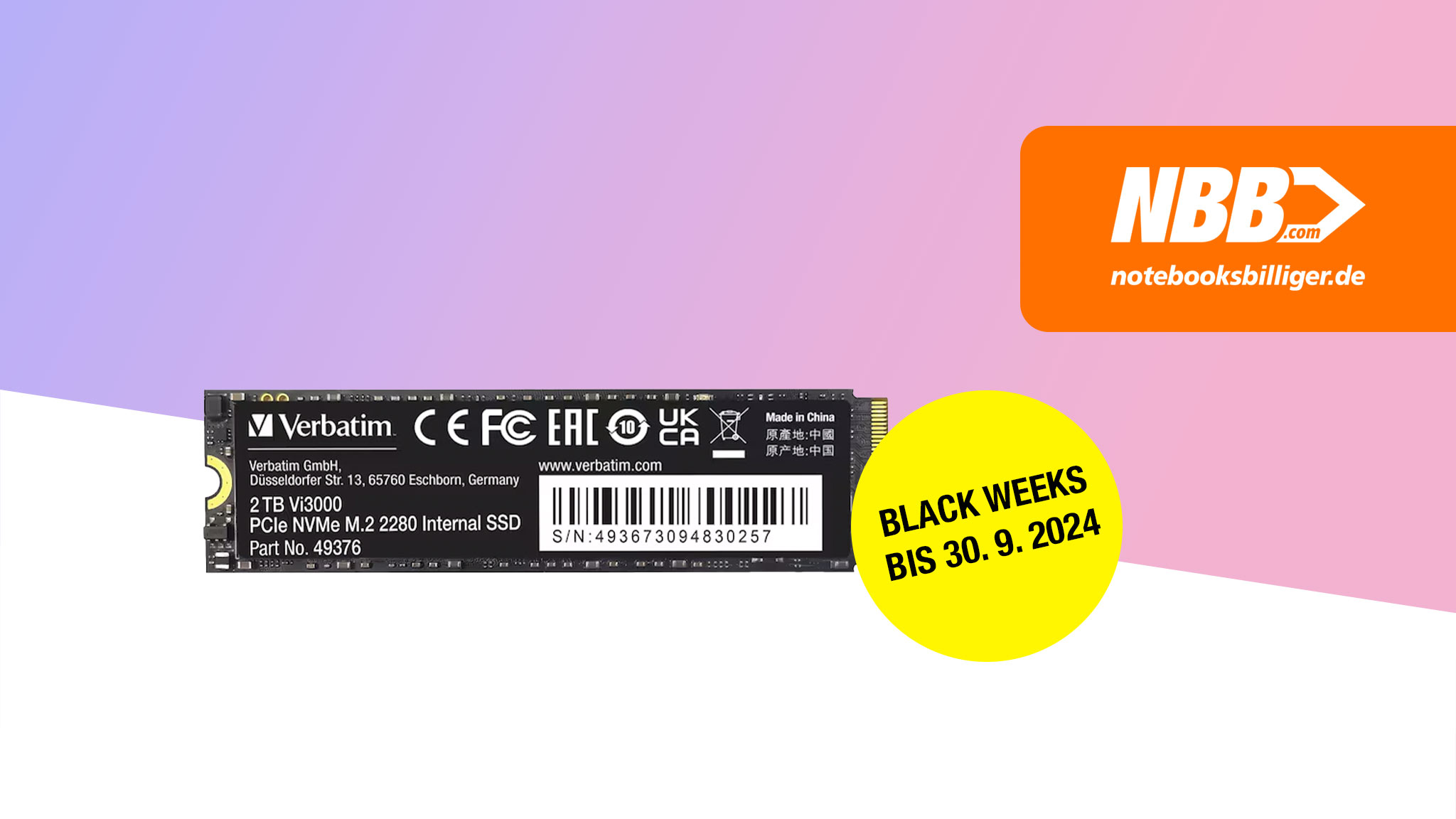 NBB-Deal: SSD Vi3000 von Verbatim zum Bestpreis - COMPUTER BILD