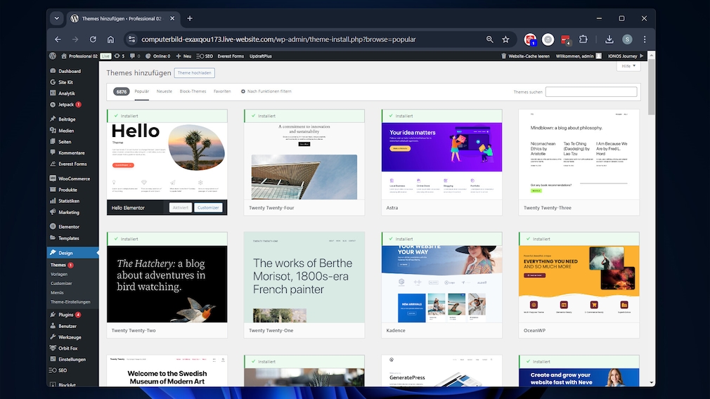 Die besten WordPress-Themes - COMPUTER BILD