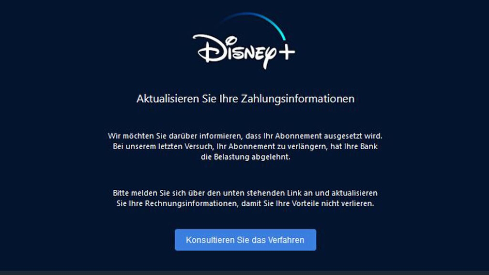 Vorsicht, diese Mail ist nicht von Disney Plus! - COMPUTER BILD