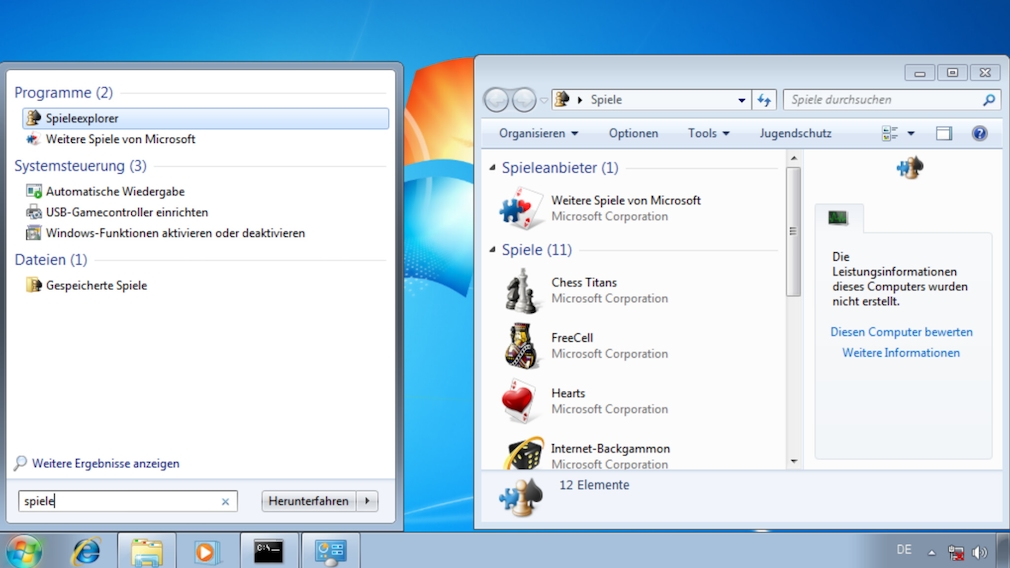optionalfeatures unter Windows: System-Funktionen (de)aktivieren ...