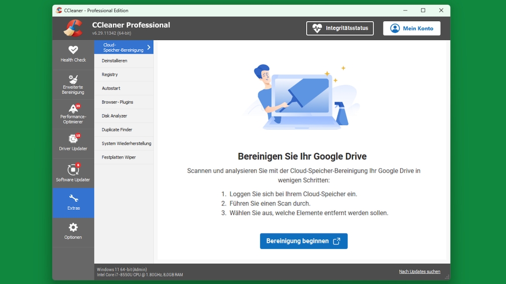 CCleaner Drive Cleaner: Räumt Google Drive und OneDrive auf - COMPUTER BILD