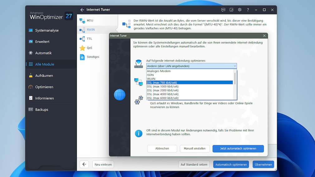 Windows: RWIN (TCP Receive Window) tunen – für schnelleres Web ...