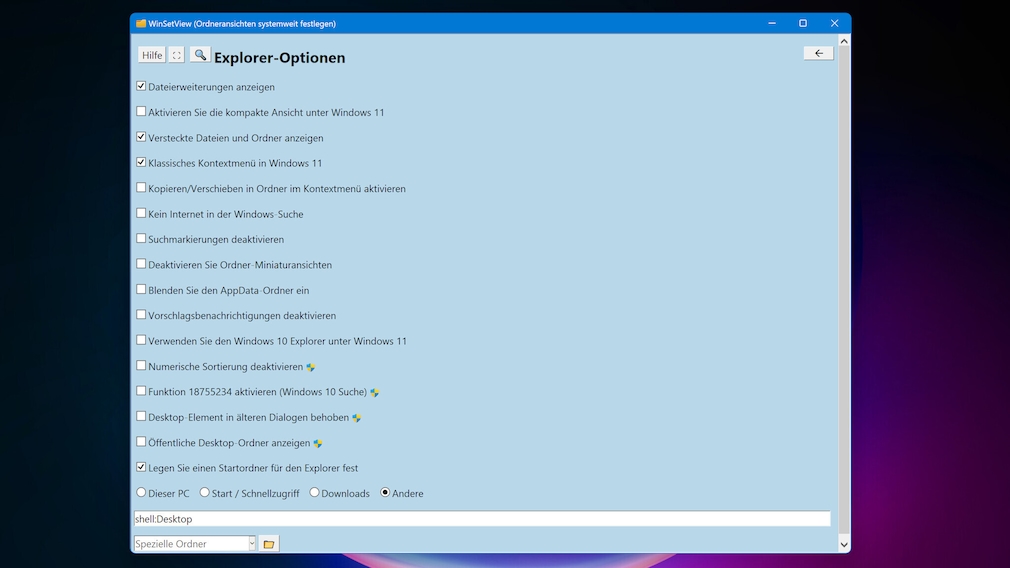 WinSetView: Alternative zu control folders in Windows - COMPUTER BILD