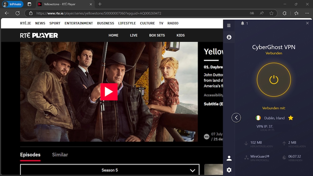 RTÉ-Live-Stream in Deutschland empfangen - COMPUTER BILD