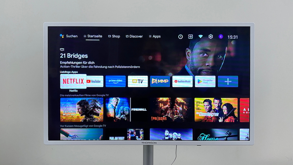 Thomson Go TV 32HA4M44: Smarter Fernseher mit Akku im Test - COMPUTER BILD