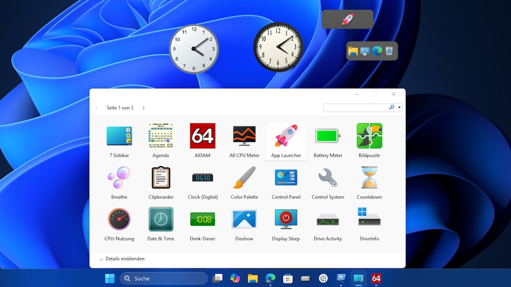 GadgetPack vs. 8GadgetPack: Minianwendungen für Windows - COMPUTER BILD