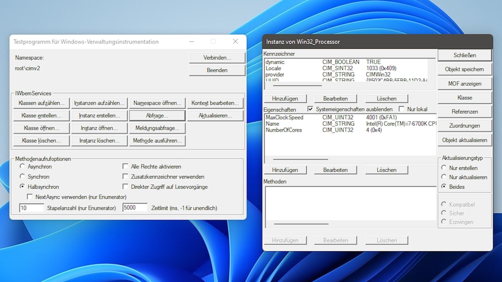 WMI-Explorer unter Windows: wbemtest lässt Sie Ihr OS erforschen ...