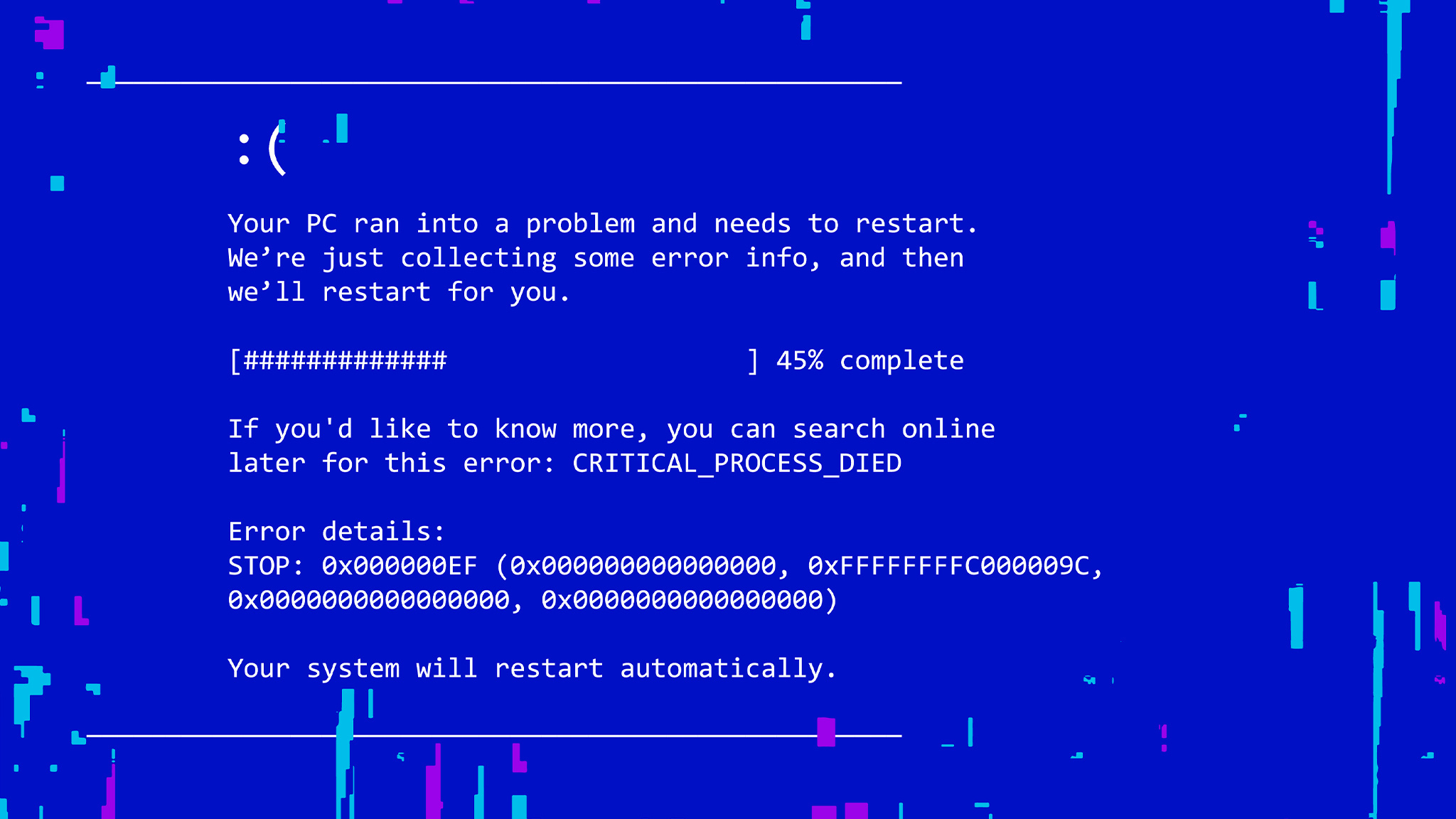 Wallpaper Blue Screen