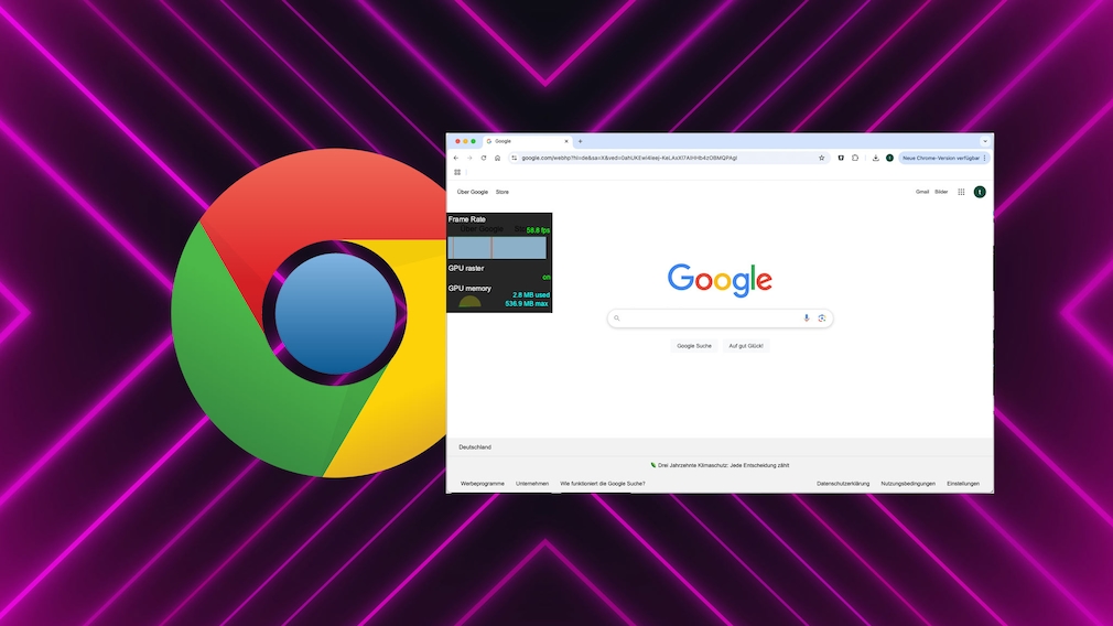 Google Chrome: FPS-Counter – so rufen Sie die Funktion auf - COMPUTER BILD