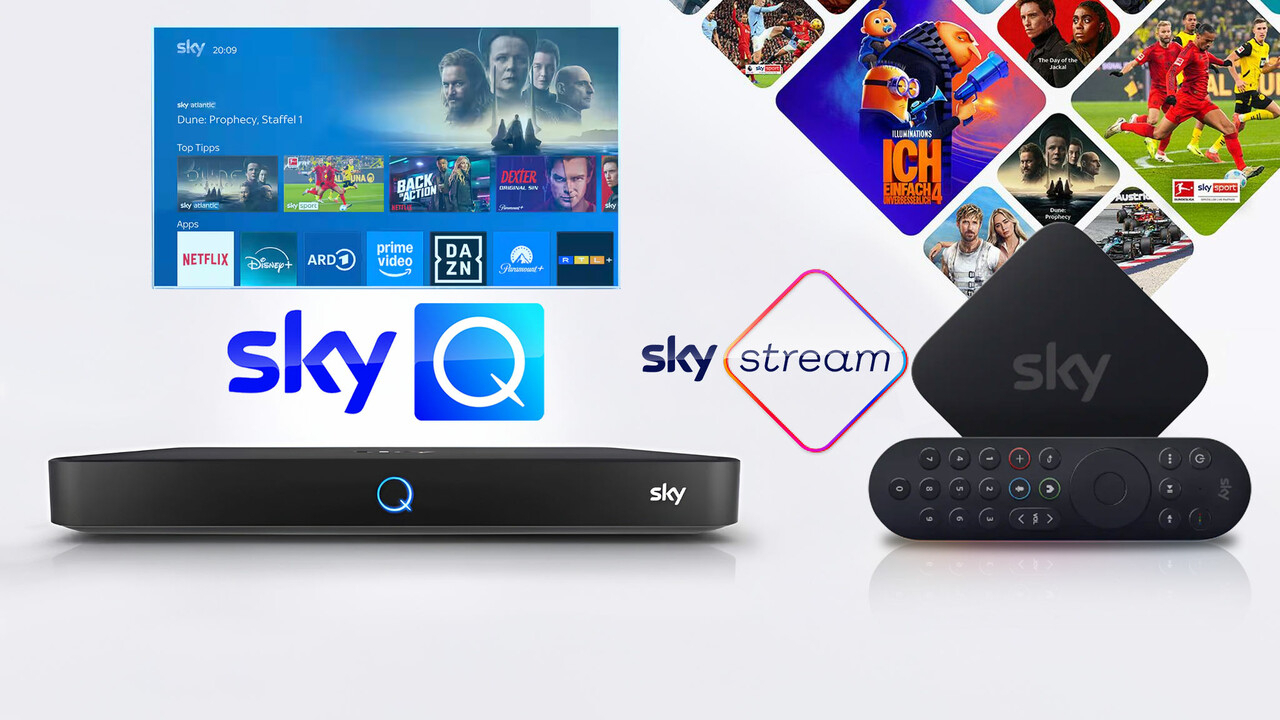 Sky Empfang: Sky Stream oder Sky Q – was ist besser? - COMPUTER BILD