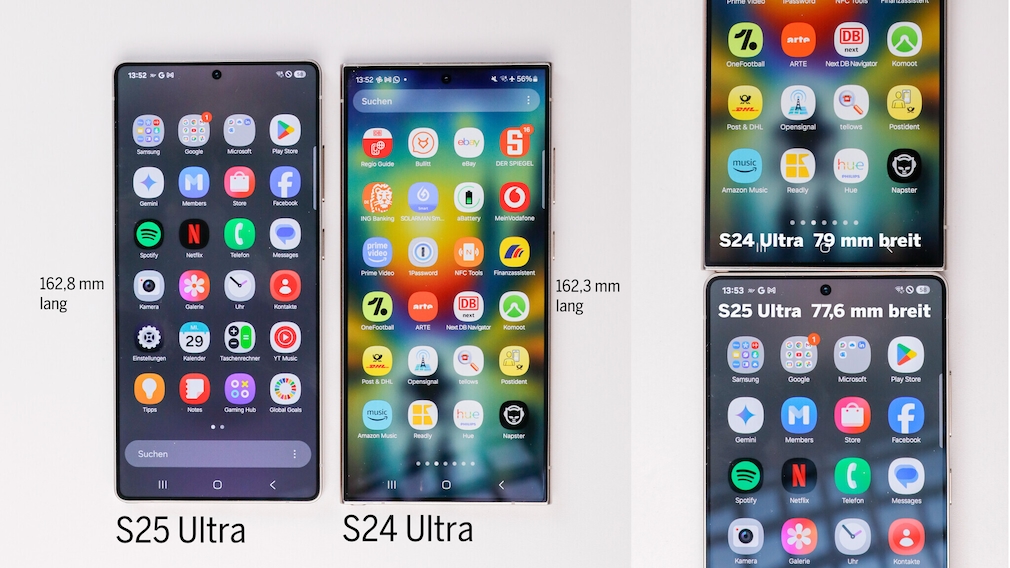 S24 Ultra gegen S25 Ultra: Samsungs Superphones im Duell - COMPUTER BILD
