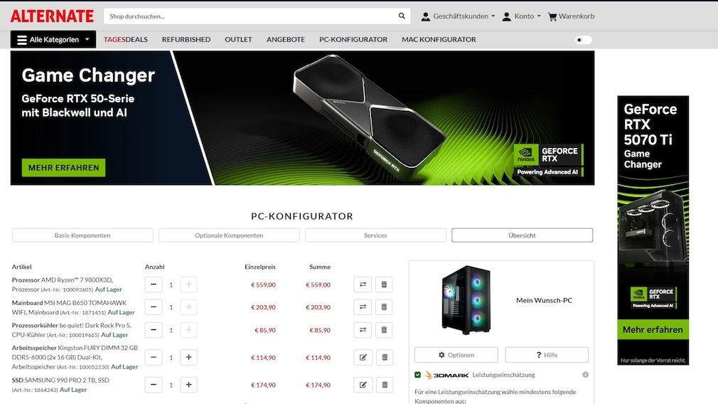 Alternate-Konfigurator: Erfahrungen – taugt das Angebot etwas ...