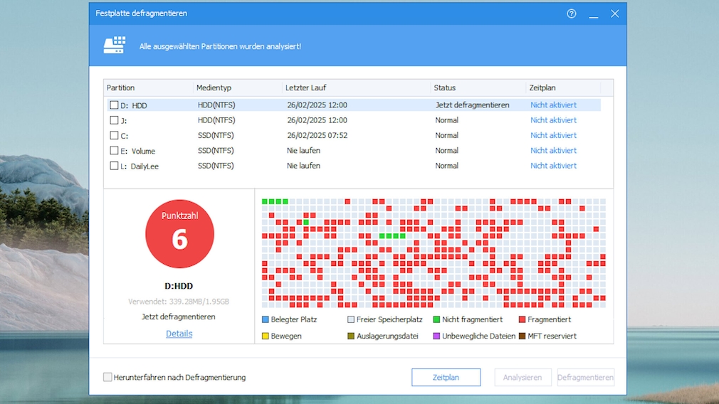 Aomei Partition Assistant: Defrag – was taugt das Modul? - COMPUTER BILD