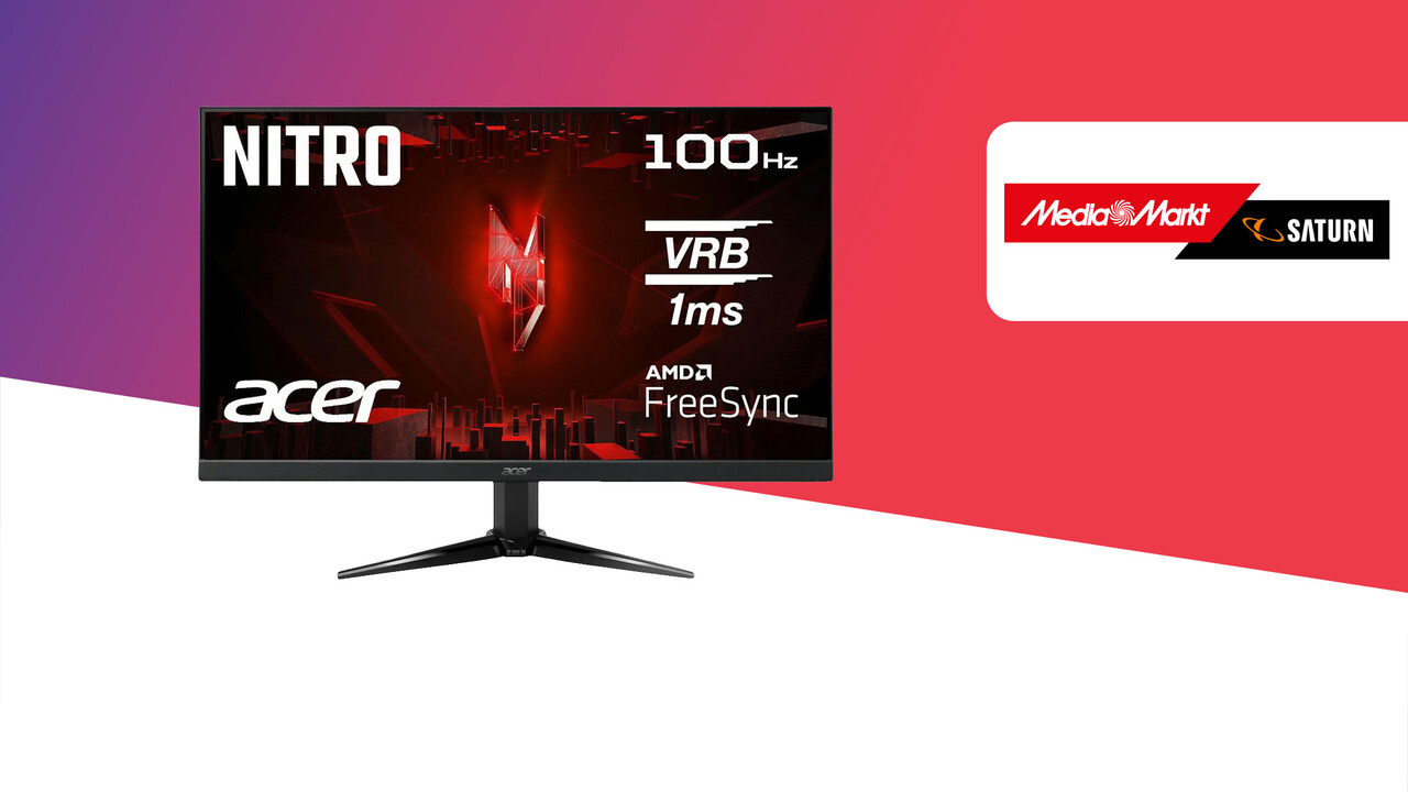 Acer Nitro QG241YE: Gaming-Monitor mit 24 Zoll für nur 89 Euro - COMPUTER BILD