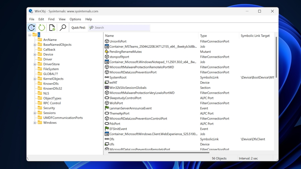 WinObj: Sysinternals-Profi-Tool von Microsoft analysiert Windows