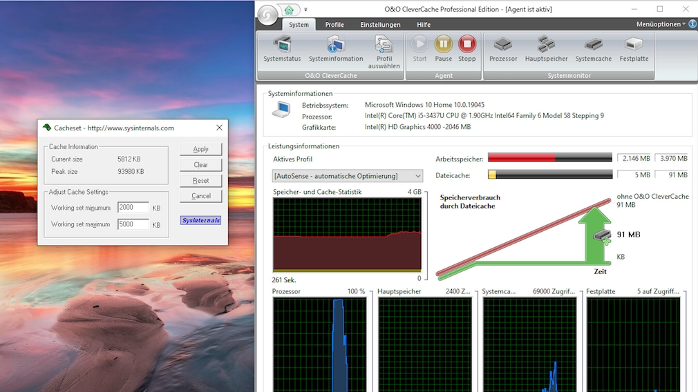CacheSet: Sysinternals-Tools optimiert System-Dateicache - COMPUTER BILD