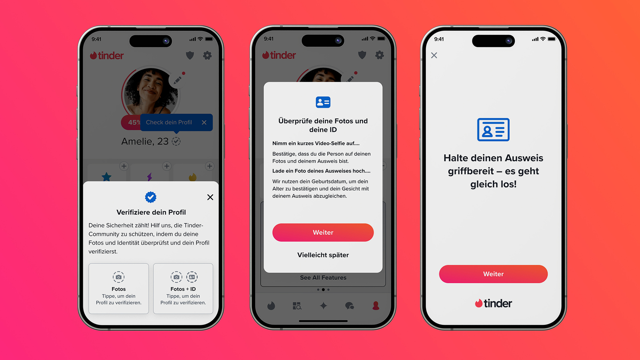 Tinder: Dating-App bittet zur Ausweiskontrolle gegen Fakeprofile