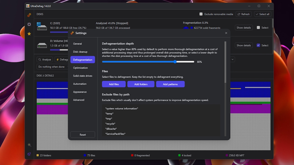 UltraDefrag 14 Stansard im Test: Ein exklusiver Defragmentierer ...