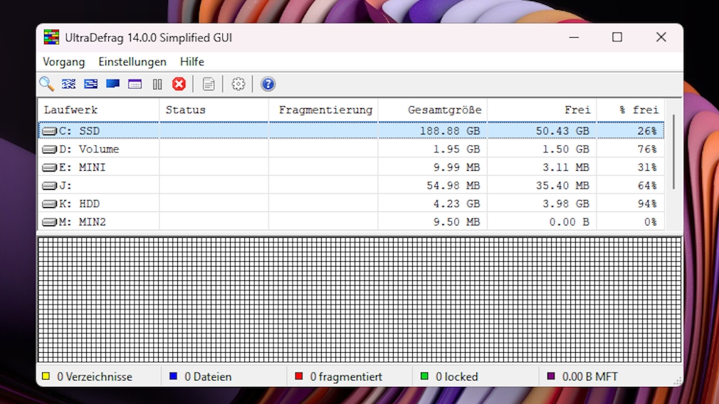 UltraDefrag 14 Stansard im Test: Ein exklusiver Defragmentierer ...
