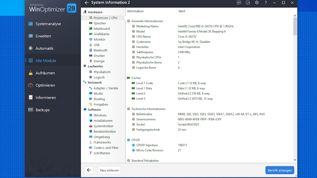 Ashampoo WinOptimizer 28: Die Neuerungen und eine Einschätzung ...
